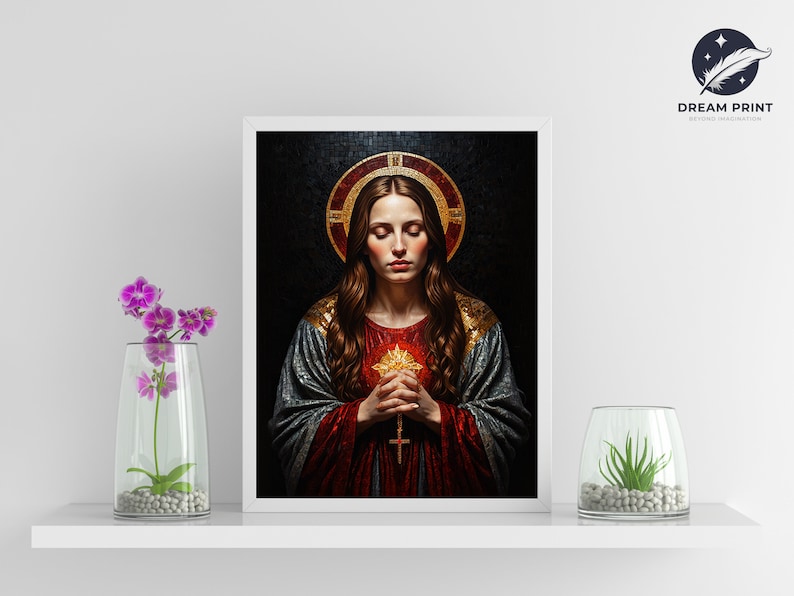 Mary Magdalene | Digital Download | Mosaic Artwork | Saint Mary ...