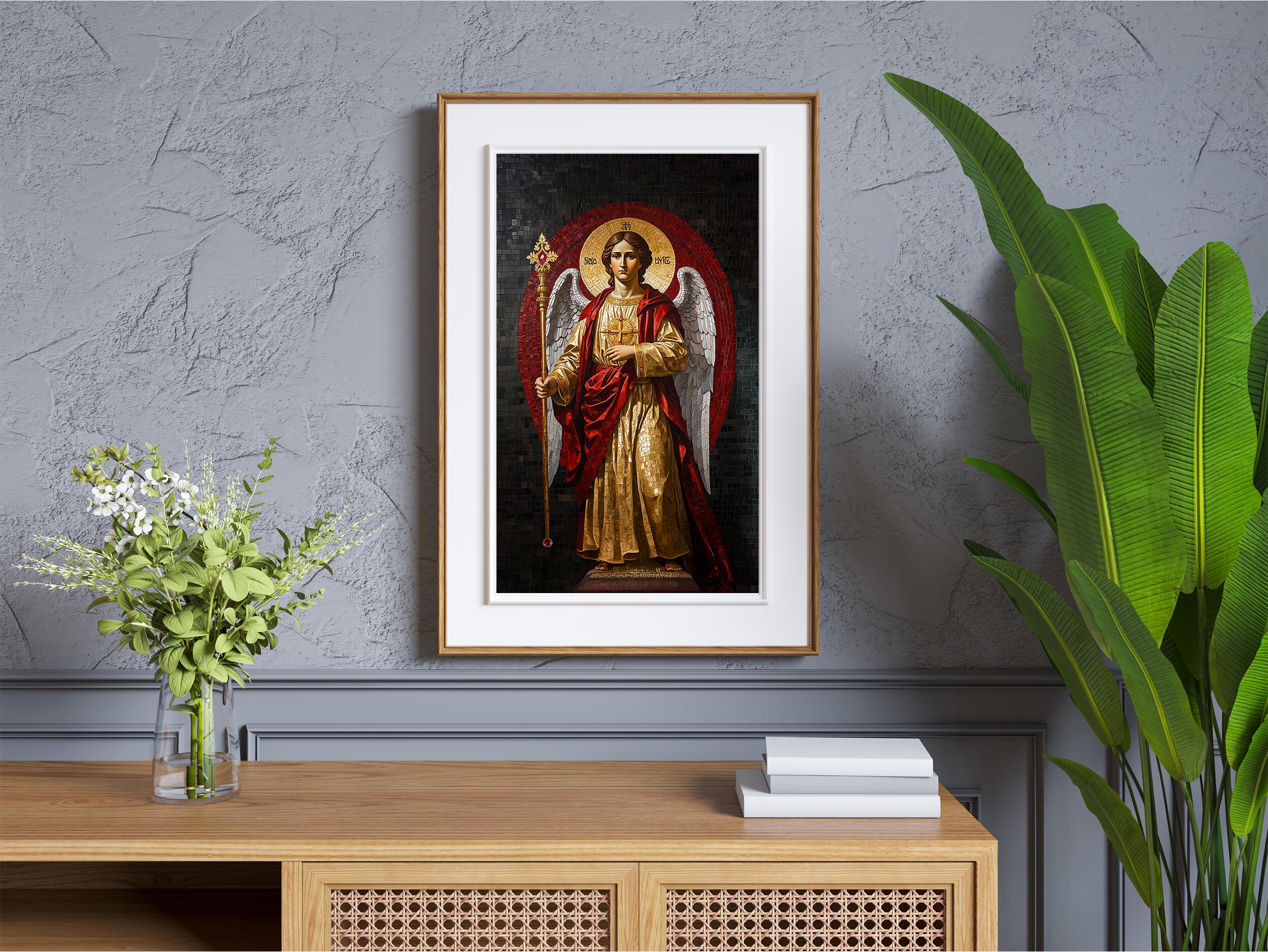 Saint Gabriel the Archangel | Digital Download | Mosaic Art | St ...