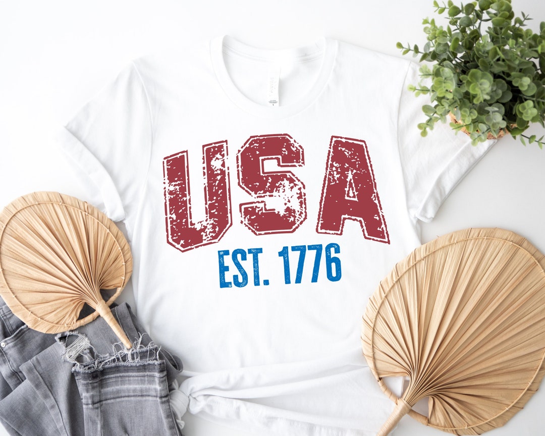 USA EST 1776 Shirt, USA 1776 Shirt, America Shirt, Patriotic Shirt ...