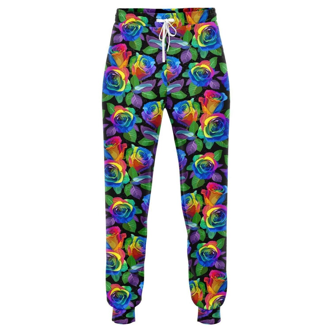 Rainbow Rose Joggers Ready to Ship - Etsy