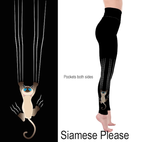 Cat Leggings - Etsy