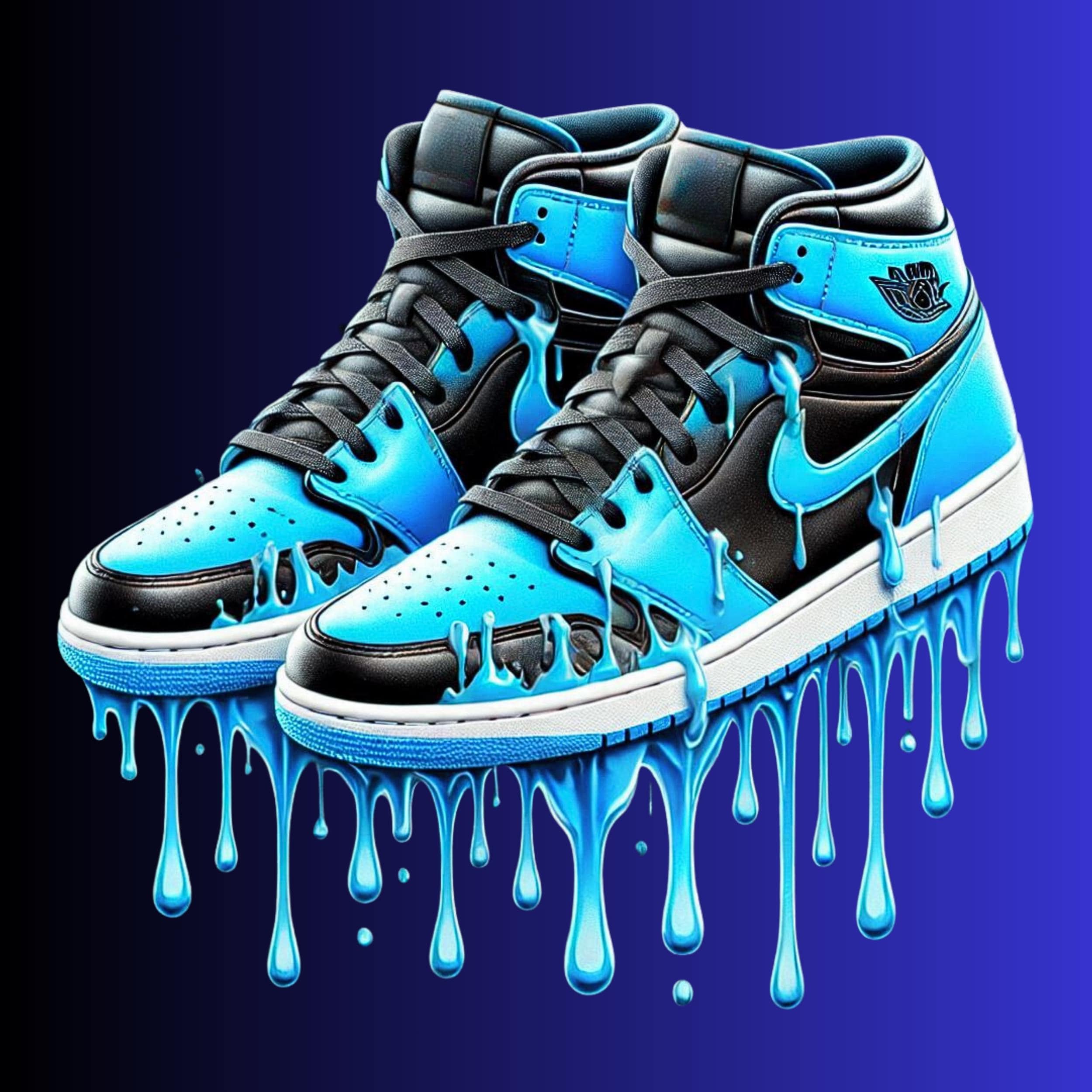 Dripping Sneakers PNG, Dripping Trainers Bundle, Dripping Sneakers ...