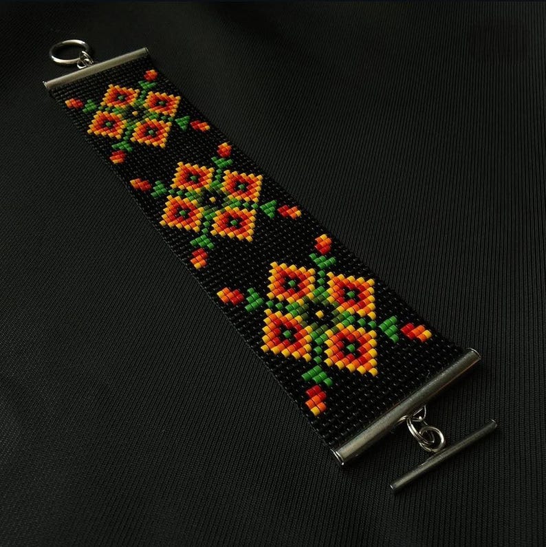 Beaded Bracelet PDF Pattern | Loom Bracelet Tutorial | Miyuki Delica ...