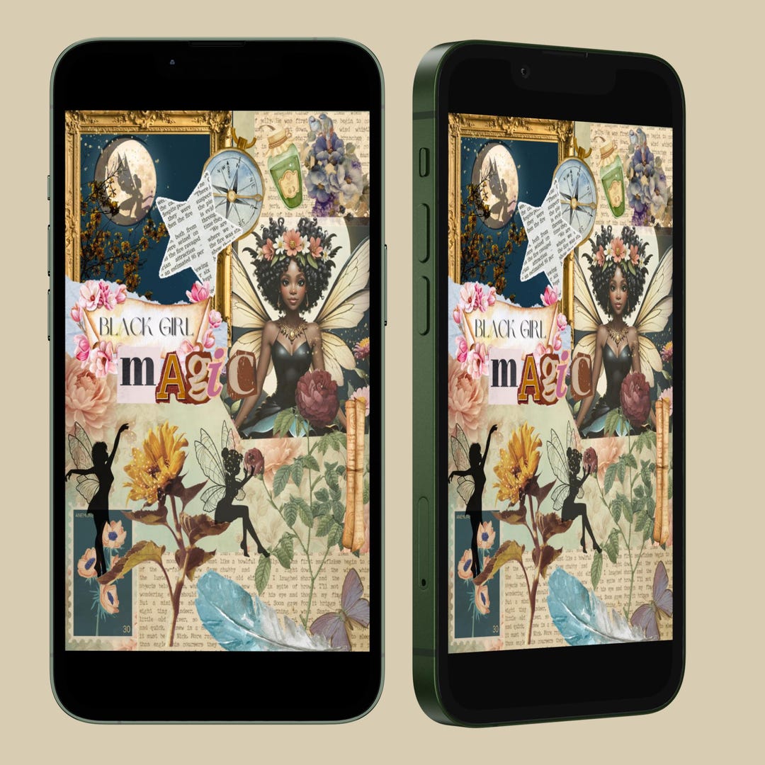 Black Girl Magic Collage Art Black Women Screensaver Phone Wallpaper ...