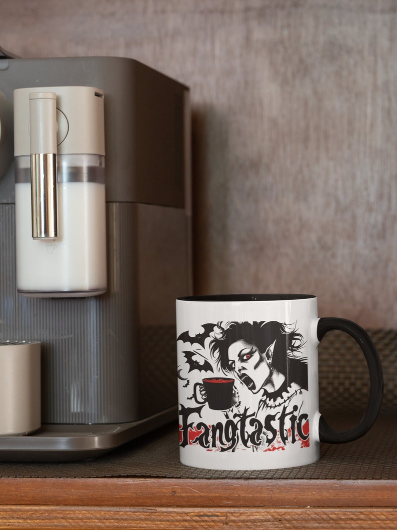 Fangtastic Vampire Mug: Gothic Halloween Ceramic Cup (11 Oz) - Etsy