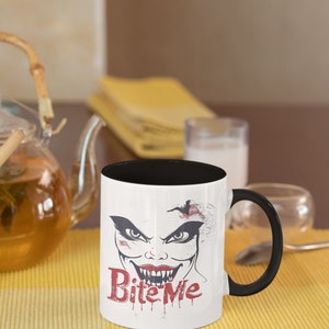 Bite Me Vampire Mug, Spooky Creepy Scary Mug, Vampire Lovers Gift Idea ...