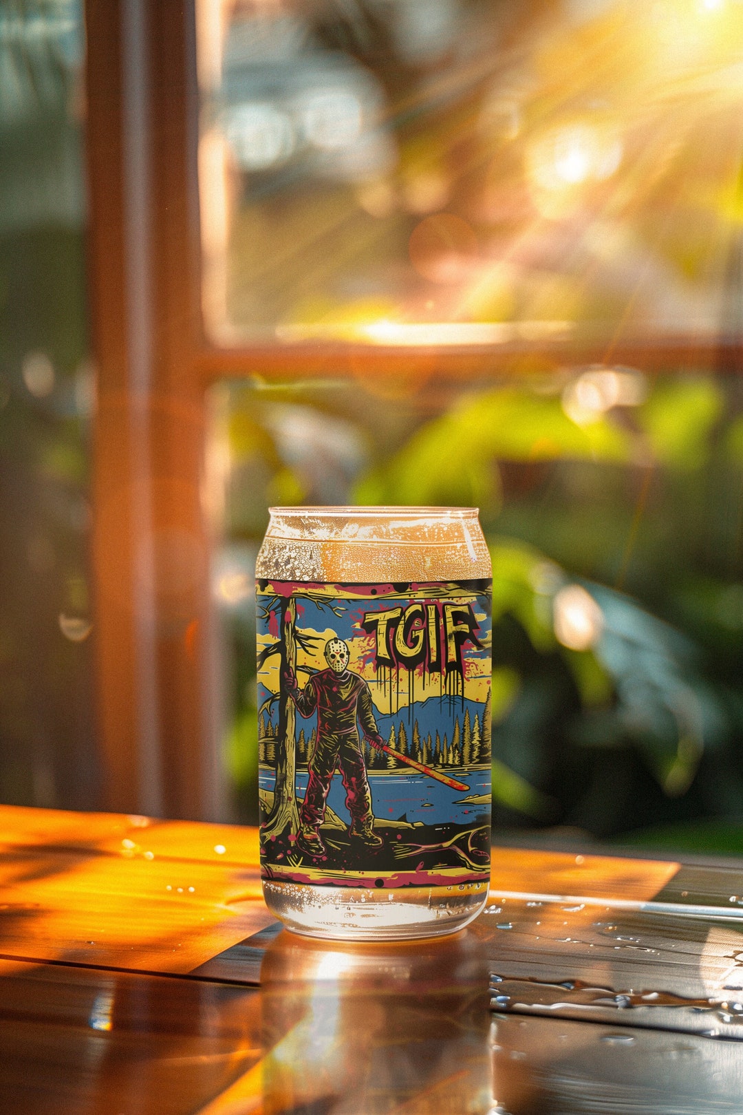 Tgif Jason Vorhees Cup, Friday the 13th Gift, Horror Movie Glass Libby ...