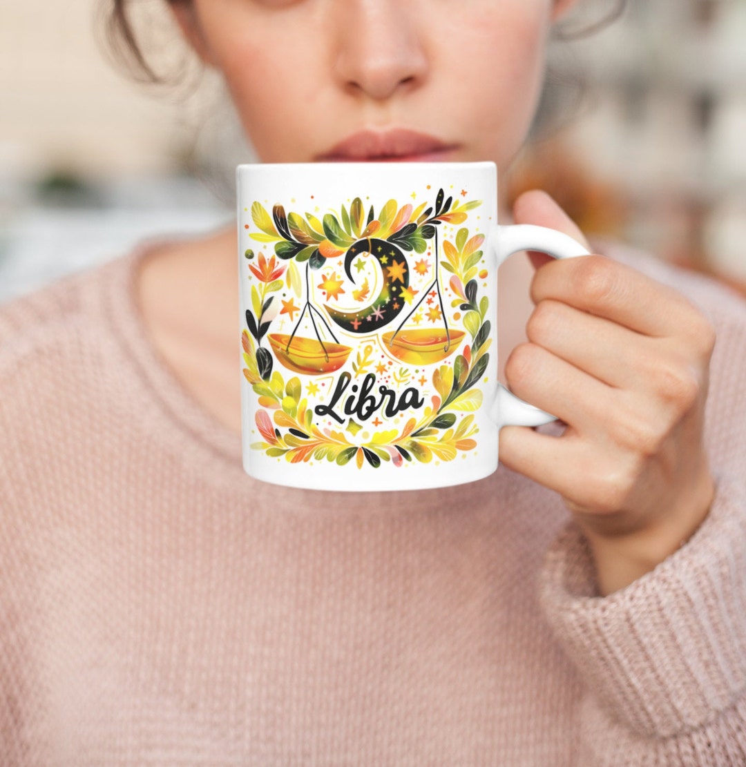 Libra Zodiac Coffee Mug: Astrology Star Sign Gift - Etsy
