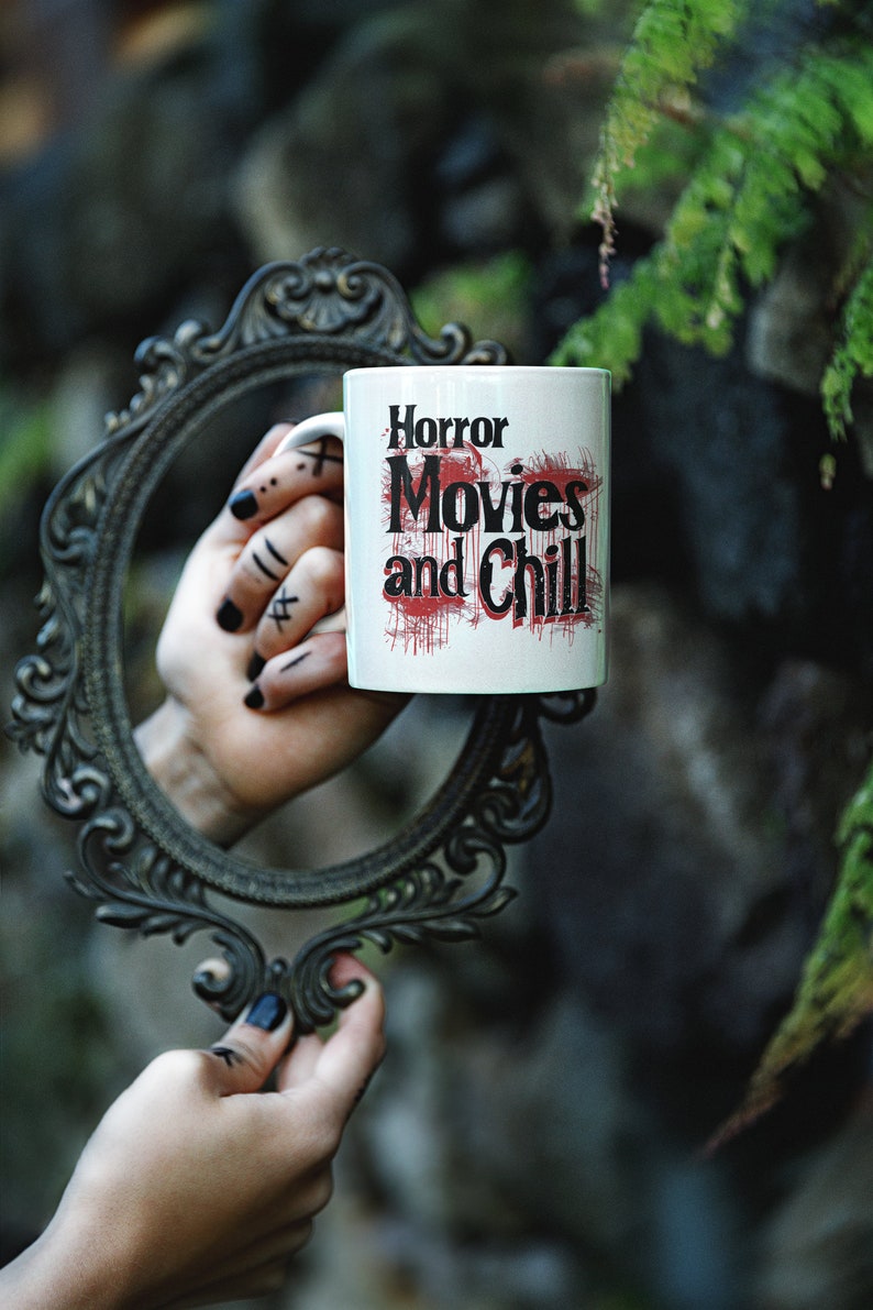 Horror Movies and Chill, True Crime Coffee Cup, Scary Movie Lovers Gift ...