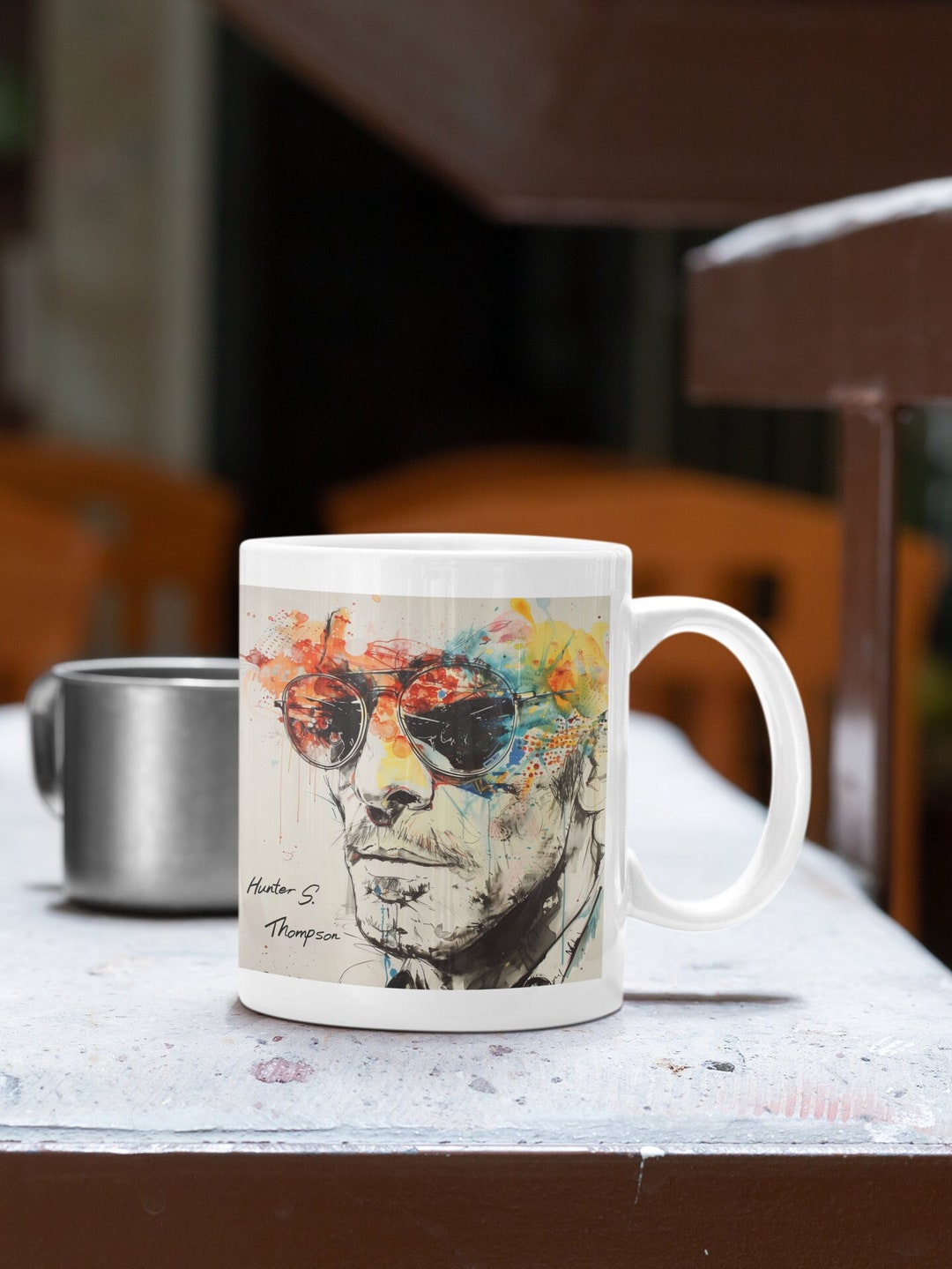Hunter S. Thompson Coffee Mug: Gonzo Art, Ralph Steadman Style - Etsy