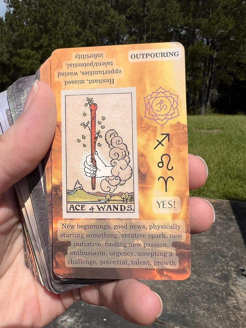 One 1 Tarot Deck With Meanings and Signs. Fantastic for New Learners ...