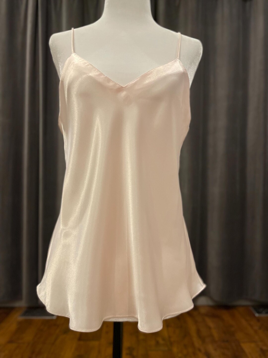 Vintage Satin Cami / Linda Peach Satin Camisole - Etsy