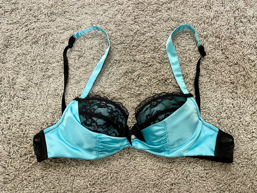 Vintage Victorias Secret 30B Satin and Lace Bra - Etsy