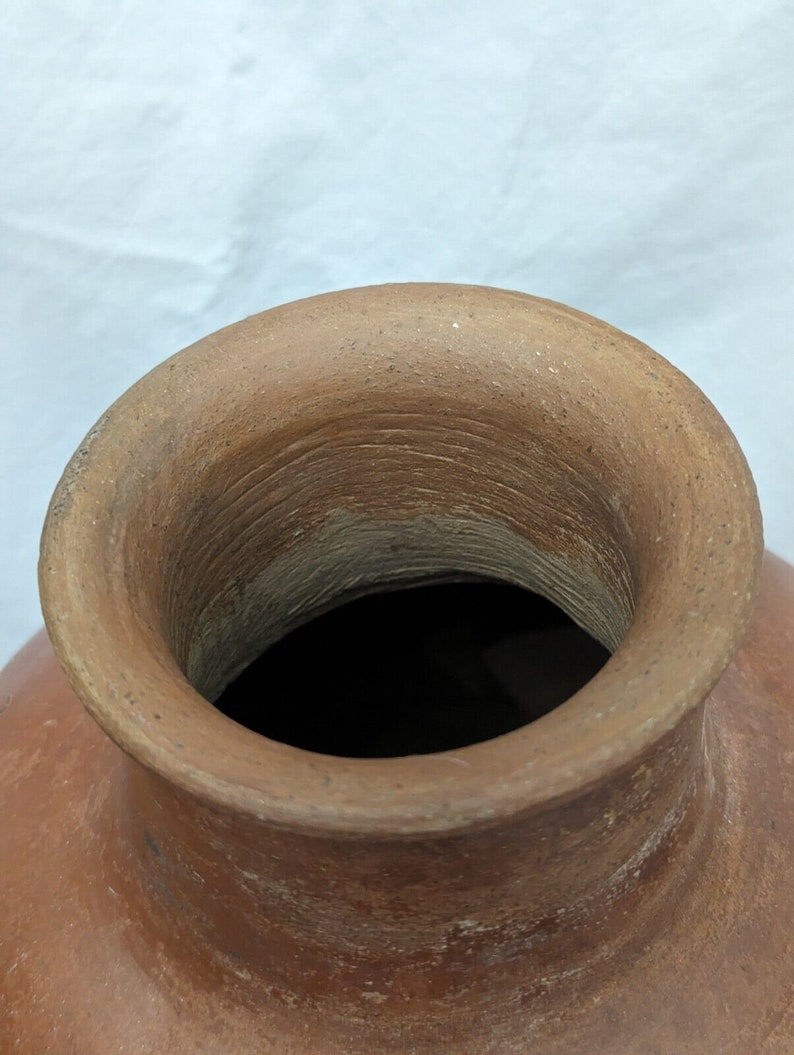 VTG Mexican Pottery Tarahumara OLLA Clay Pot Water Jug 16.5 X 11 3 ...