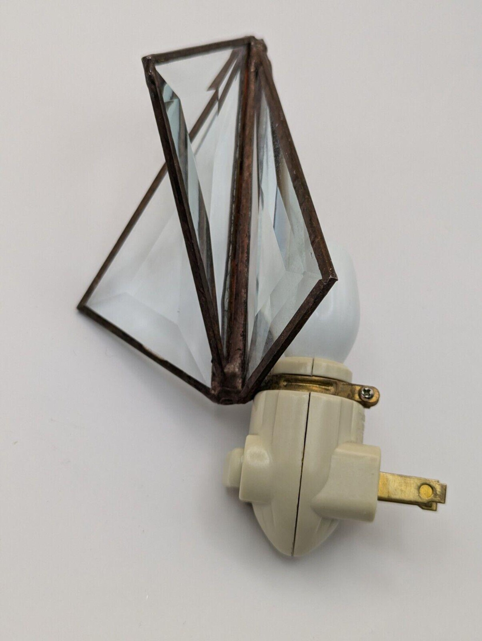 Vintage Handcrafted Stained Glass Night Light Angled Beveled Glass - Etsy