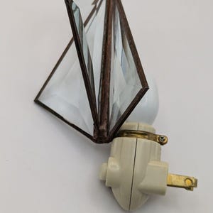 Vintage Handcrafted Stained Glass Night Light Angled Beveled Glass - Etsy