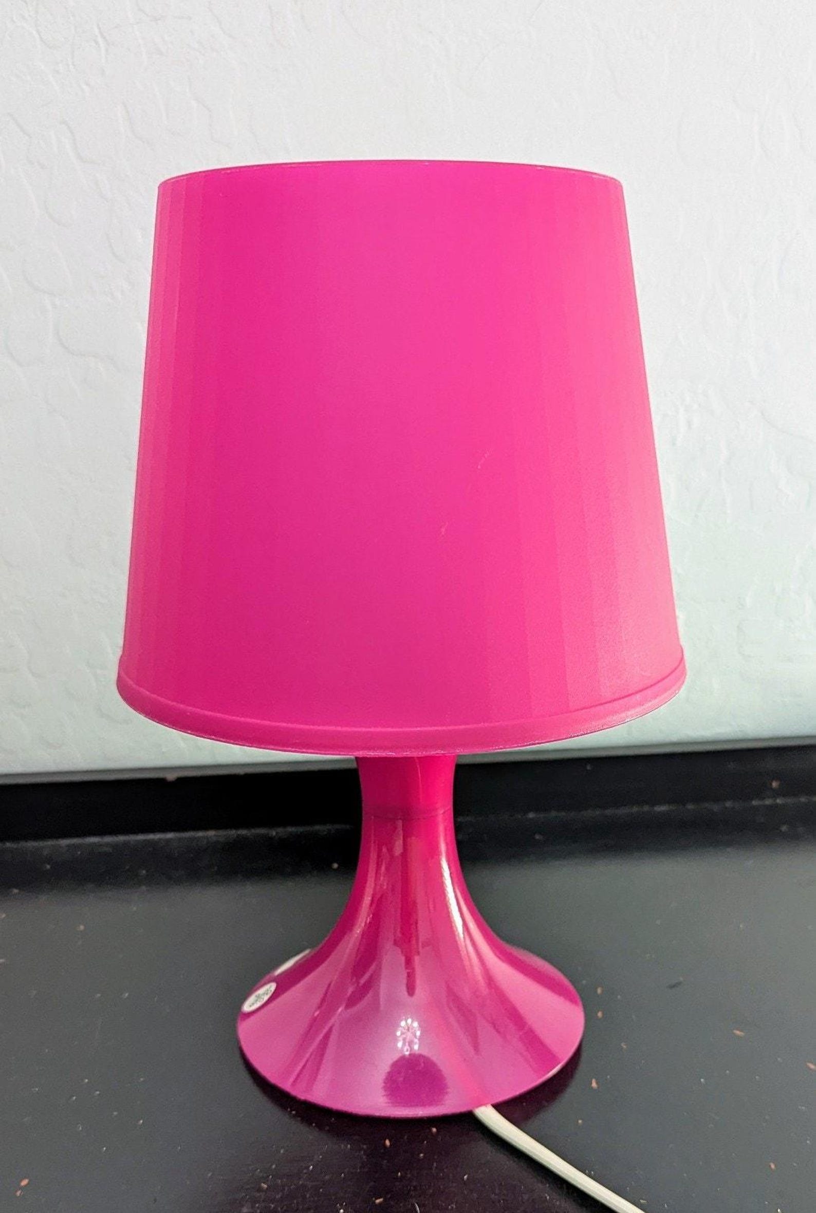 Ikea Lampan Table Lamp Fuchsia Pink VINTAGE Y2K 11" Ojerstam Eleback ...