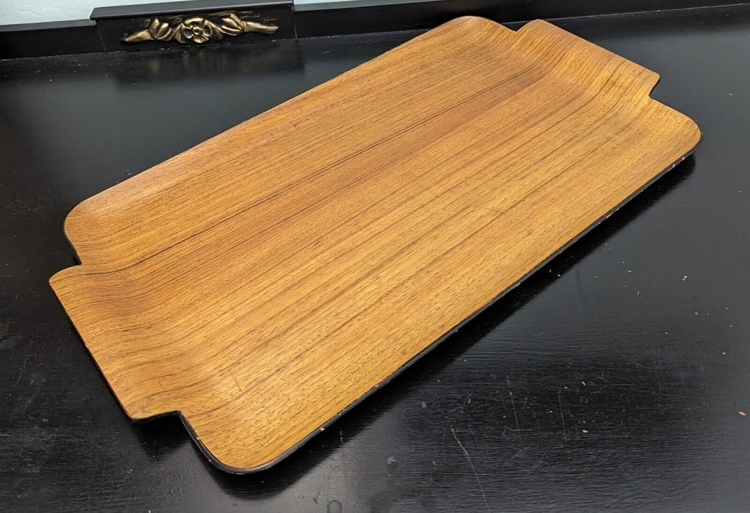 Japanese Teak Wood Tray Modern Minimalist - Etsy