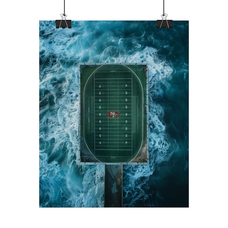 San Francisco 49ers Poster Print Art, Creative Gift Idea for NFL ...
