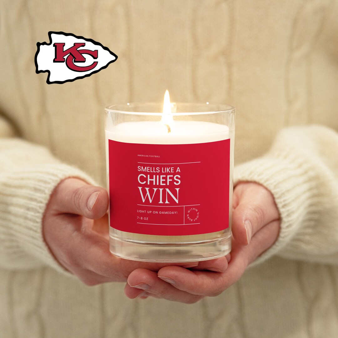 Kansas City Chiefs Soy Wax Candle, NFL Fan Gift - Etsy