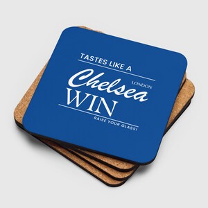 Chelsea FC Coaster, Gift Idea for Football Supporters and Blues London ...