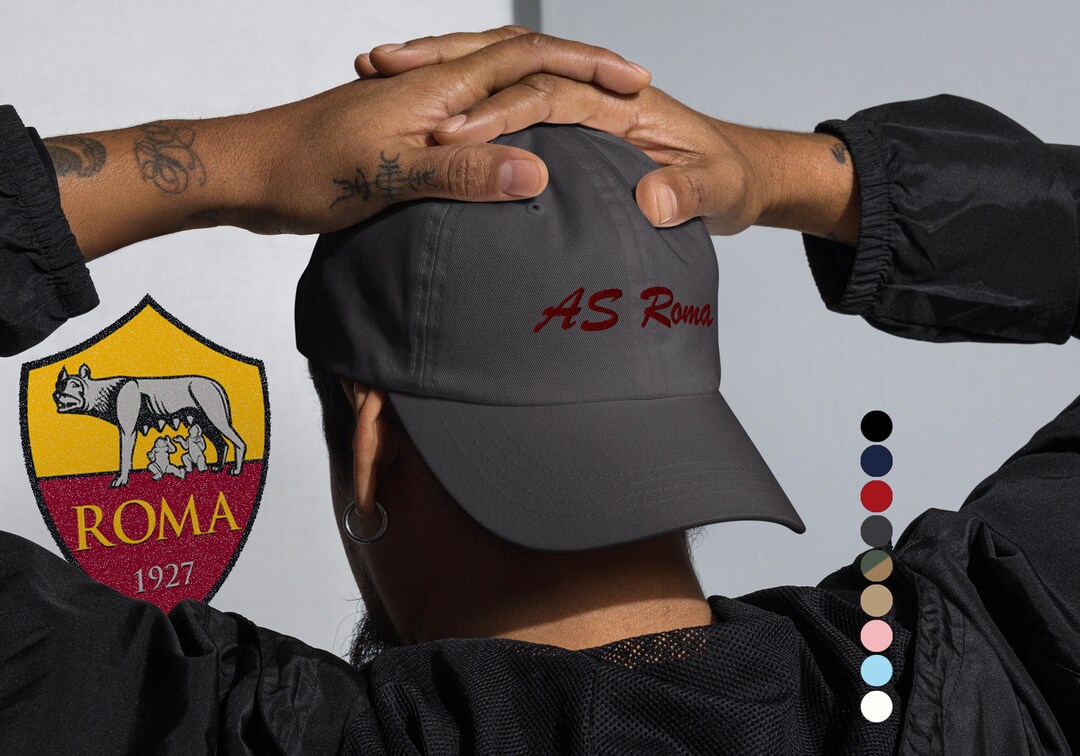 AS Roma Hat / Cap, Creative Gift Idea for Giallorossi Football Club ...