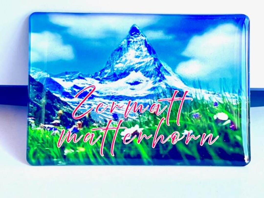 Zermatt Matterhorn Souvenir, Magnet, Zermatt Travel Souvenir, Fridge ...