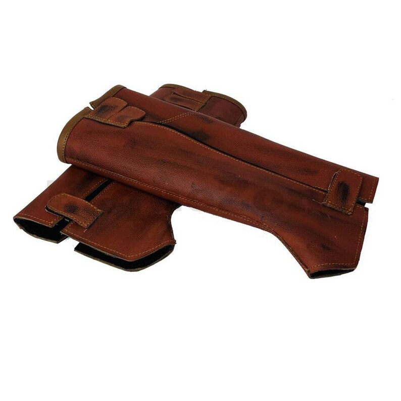 Custom Made Boba Fett Leather Boot Covers for Authentic Mandalorian ...