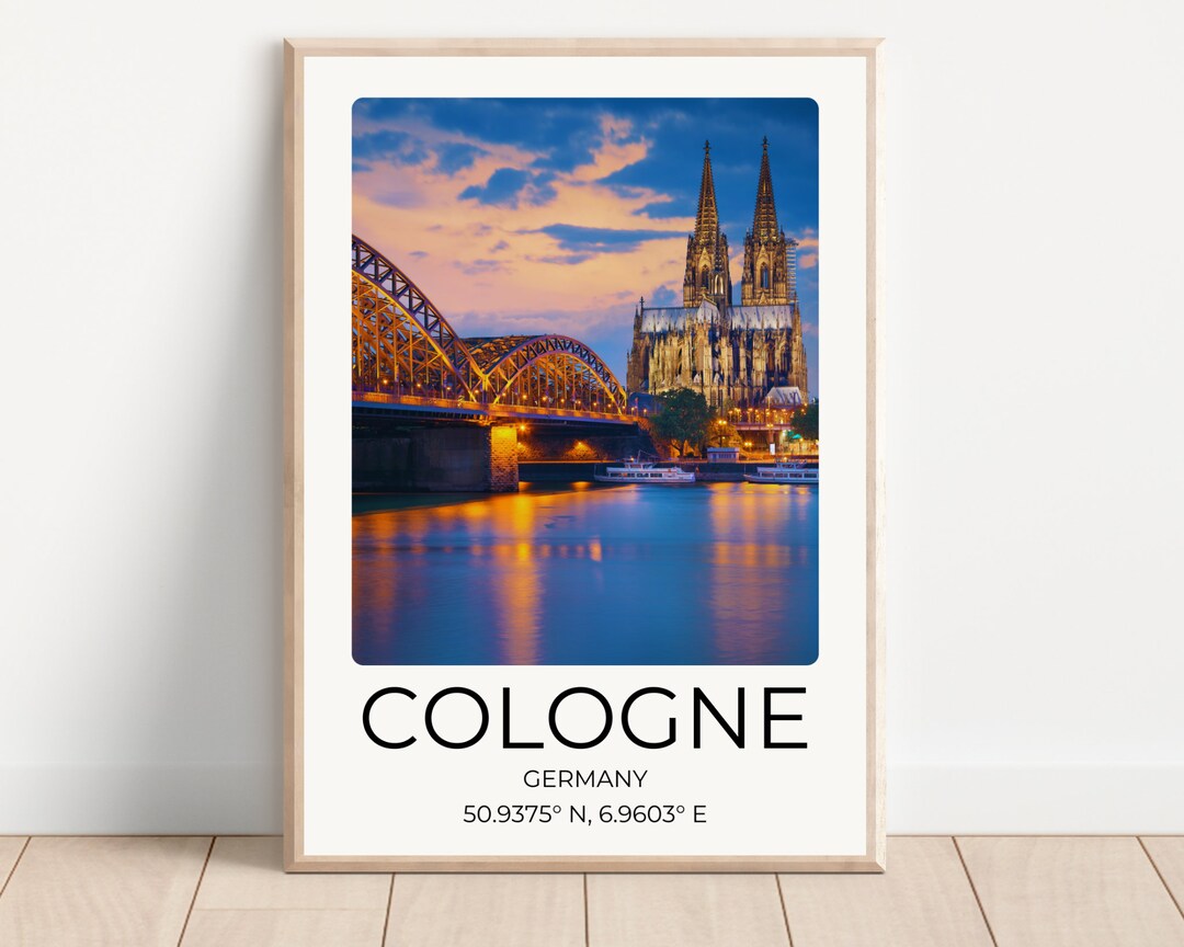 Cologne Poster Travel Print Cologne Travel Posters Cologne Travel ...