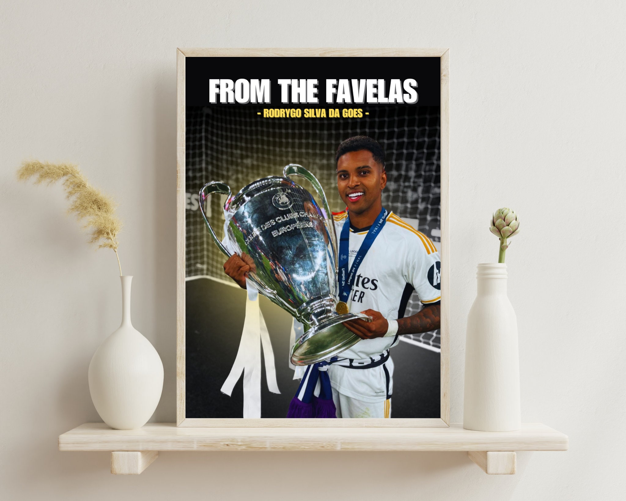 Rodrygo Poster Real Madrid Poster Champions League Poster Rodrygo Real ...