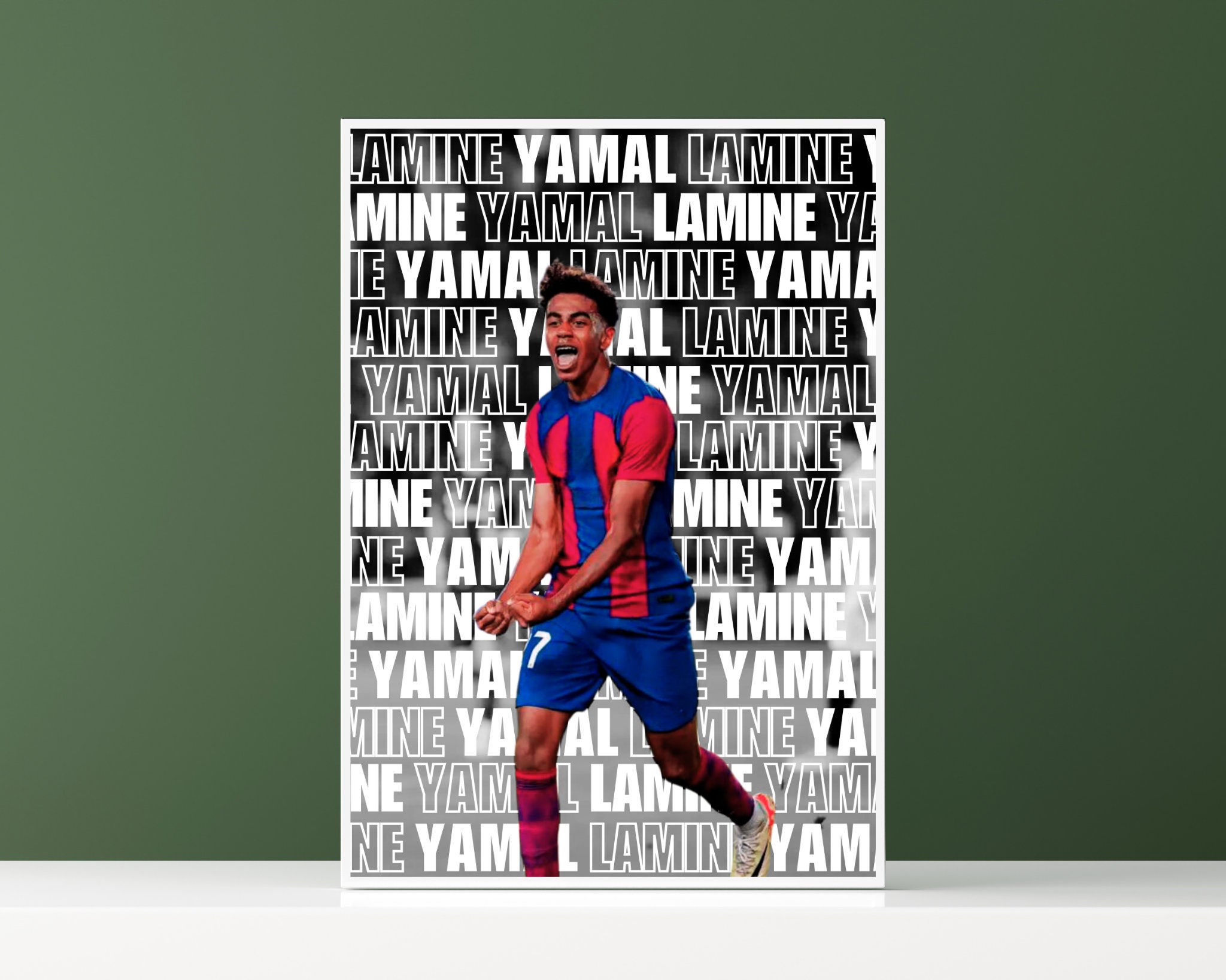 Lamine Yamal Poster FC Barcelona Poster Lamine Yamal Wall Art Barca ...