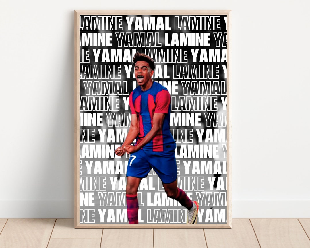 Lamine Yamal Poster FC Barcelona Poster Lamine Yamal Wall Art Barca ...