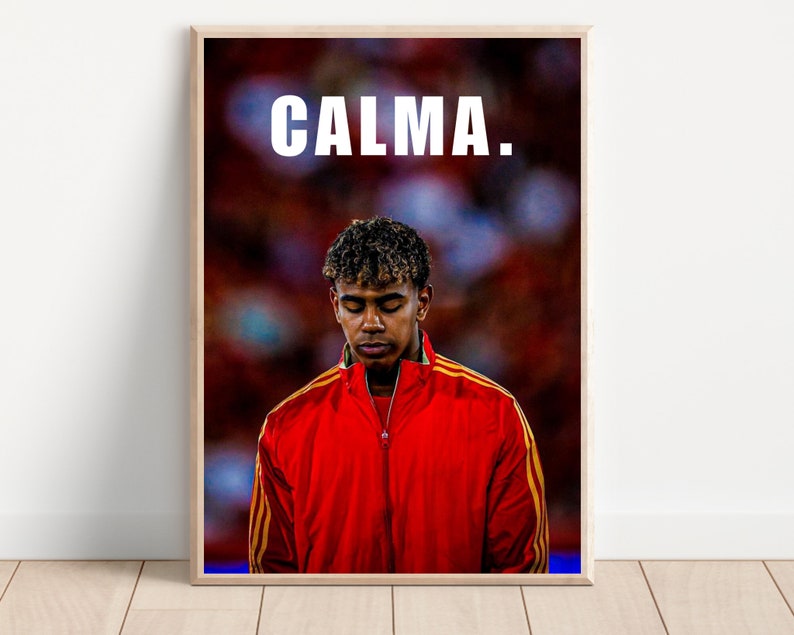 Lamine Yamal Poster Spain Poster Yamal Spain Euro 2024 Poster FC ...