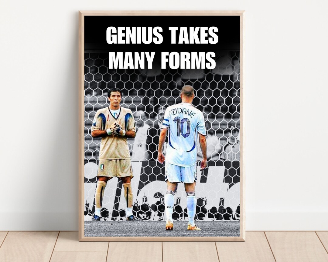 Zinedine Zidane Poster Gianluigi Buffon Poster France Poster Italy ...