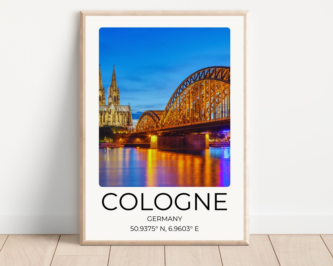 Cologne Poster Color Cologne Travel Posters Cologne Travel Poster ...