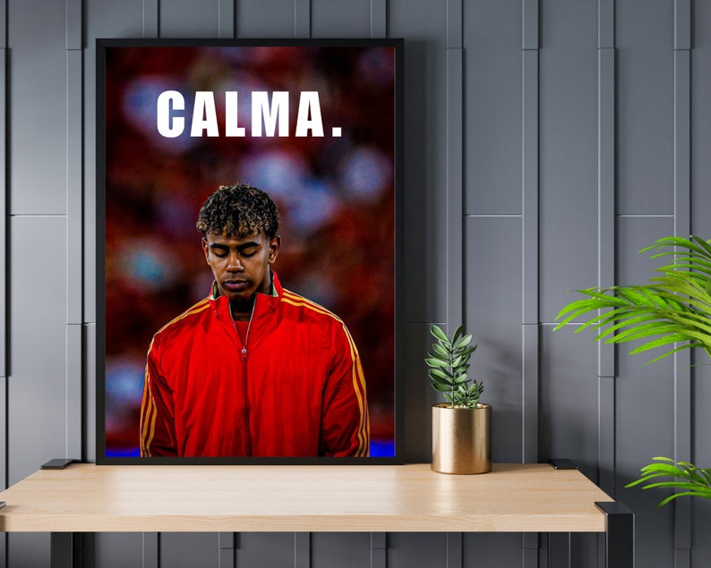 Lamine Yamal Poster Spain Poster Yamal Spain Euro 2024 Poster FC ...