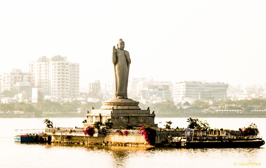 Buddha on the Hussain Sagar - Etsy