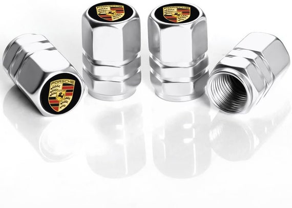4 X PORSCHE Silver Tyre Valve Caps Suitable for PORSCHE Series Corrosion Resistant Leak proof Valve Stem Cover Dust Caps Etsy