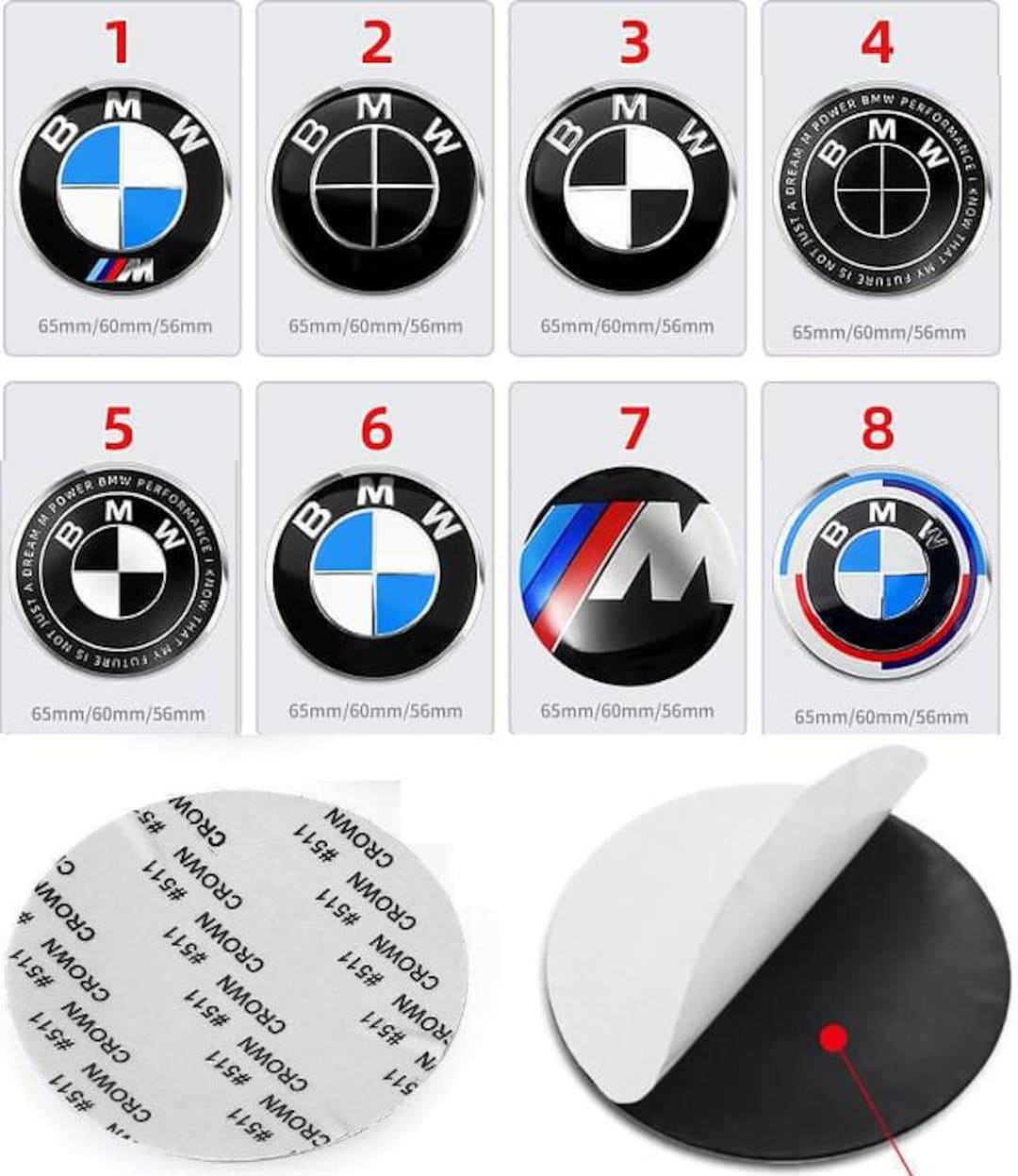 4 X Stickers Wheel Centre Hub Caps Sticker Centre Caps for Car 56mm ...