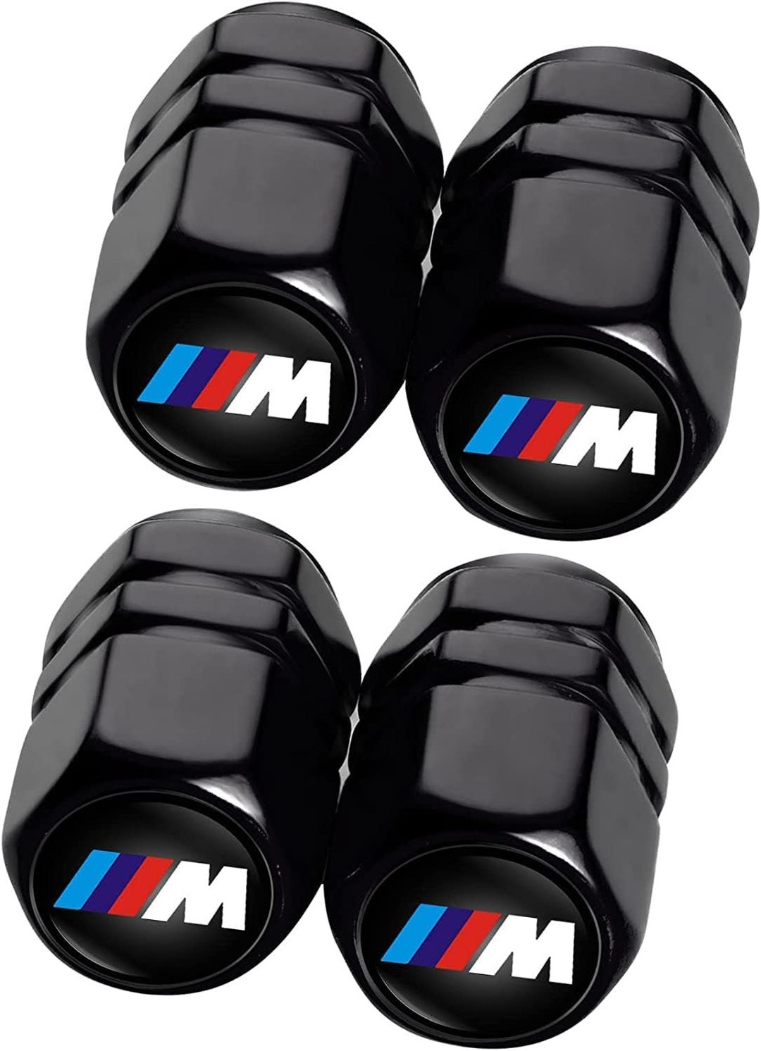 4 X BMW M SPORT Black Tyre Valve Caps Suitable for BMW M Series ...