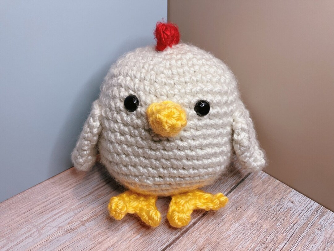Crochet Chicken Plush / Chicken Amigurumi / Chicken Stuffed Animal - Etsy