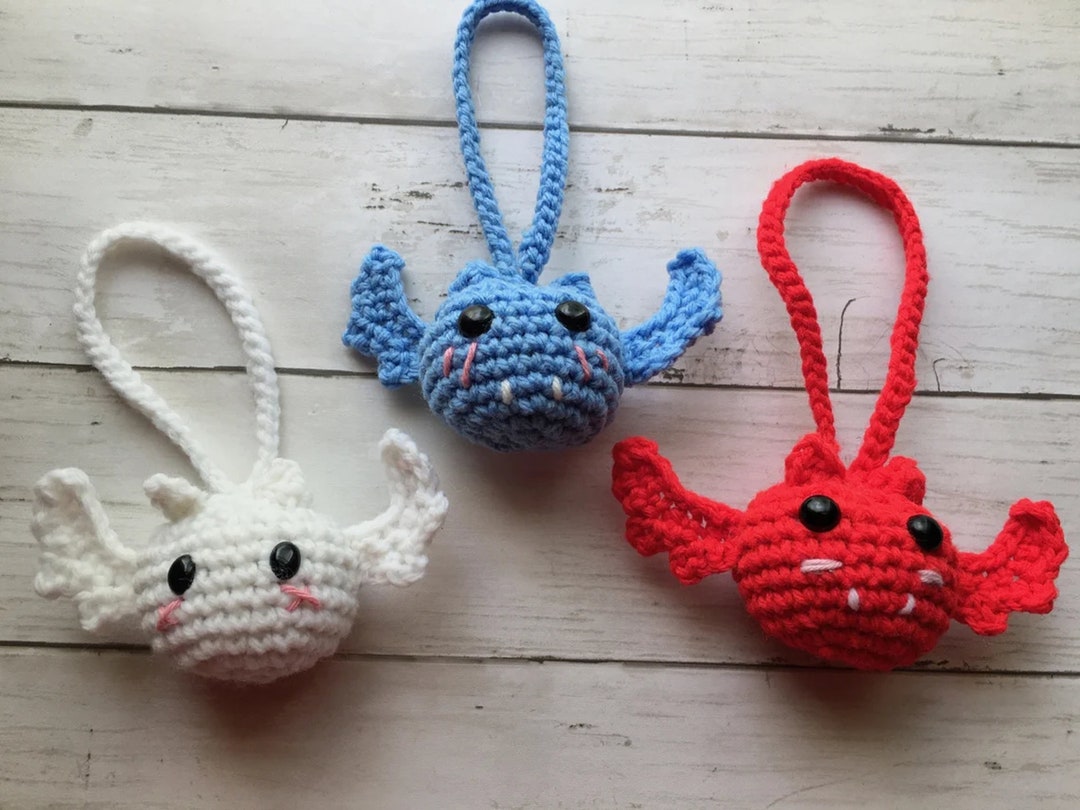 Bat Car Charm / Crochet Bat Plush / Bat Car Accessories - Etsy
