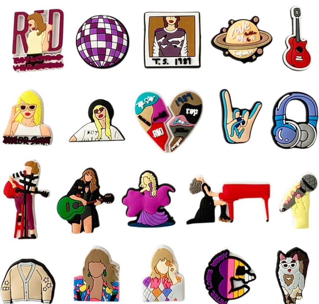 TAYLOR SWIFT JIBBITZ Random Mix Pcs 15 - Etsy