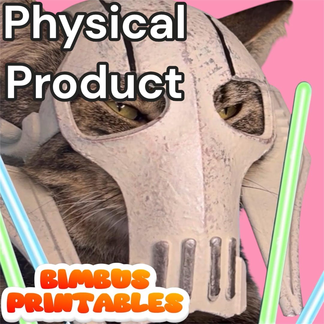 General Bimbus Cat Helmet [physical Product] - Etsy