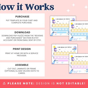 Dinosaur Tooth Care Habit Tracker Printable Star Reward Chart for Kids ...