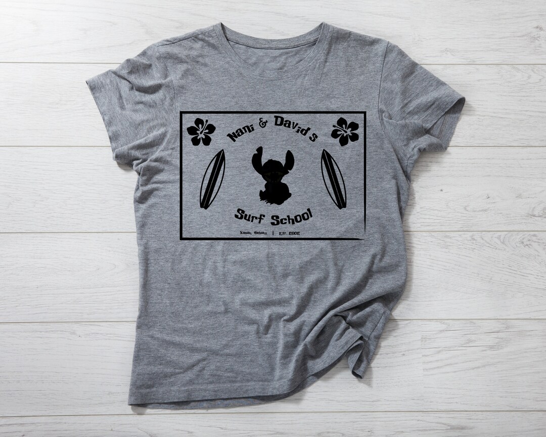 Nani and David Surf School Lilo Stitch WDW T-shirt Design SVG PNG ...