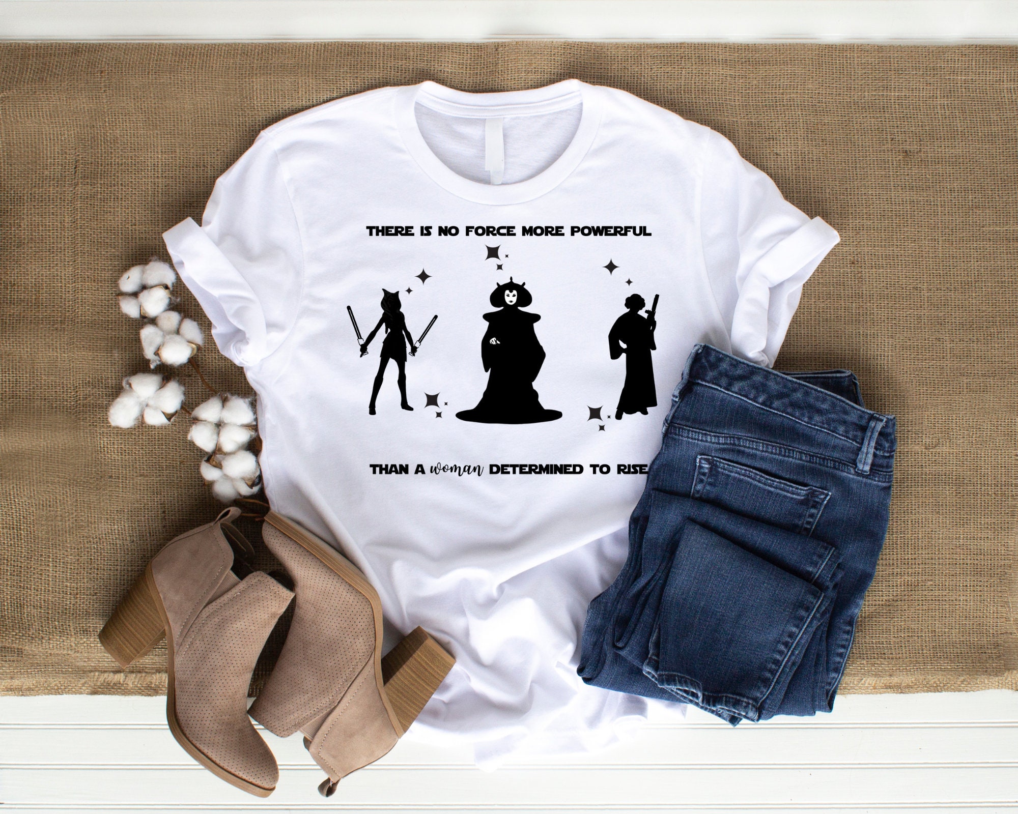 Star Wars Ladies Silhouette Padme Leia Ahsoka Queen Amidala Princess ...