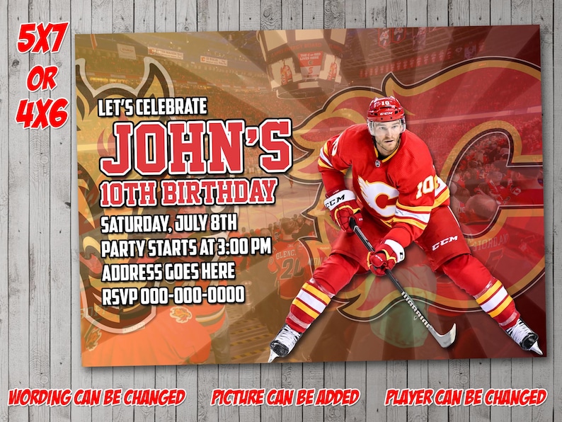 Flames Inspired Digital Party Invitation, Birthday, Thank You Card ...