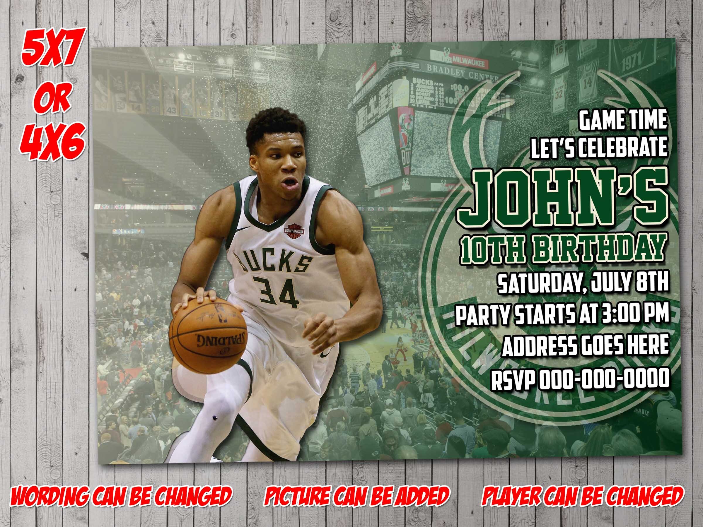 Bucks Inspired Digital Party Invitation, Birthday, Thank You Card ...