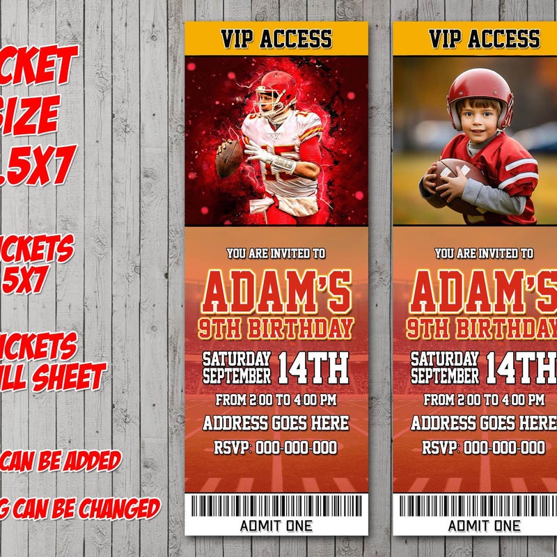 Kansas City Chiefs Ticket - Etsy